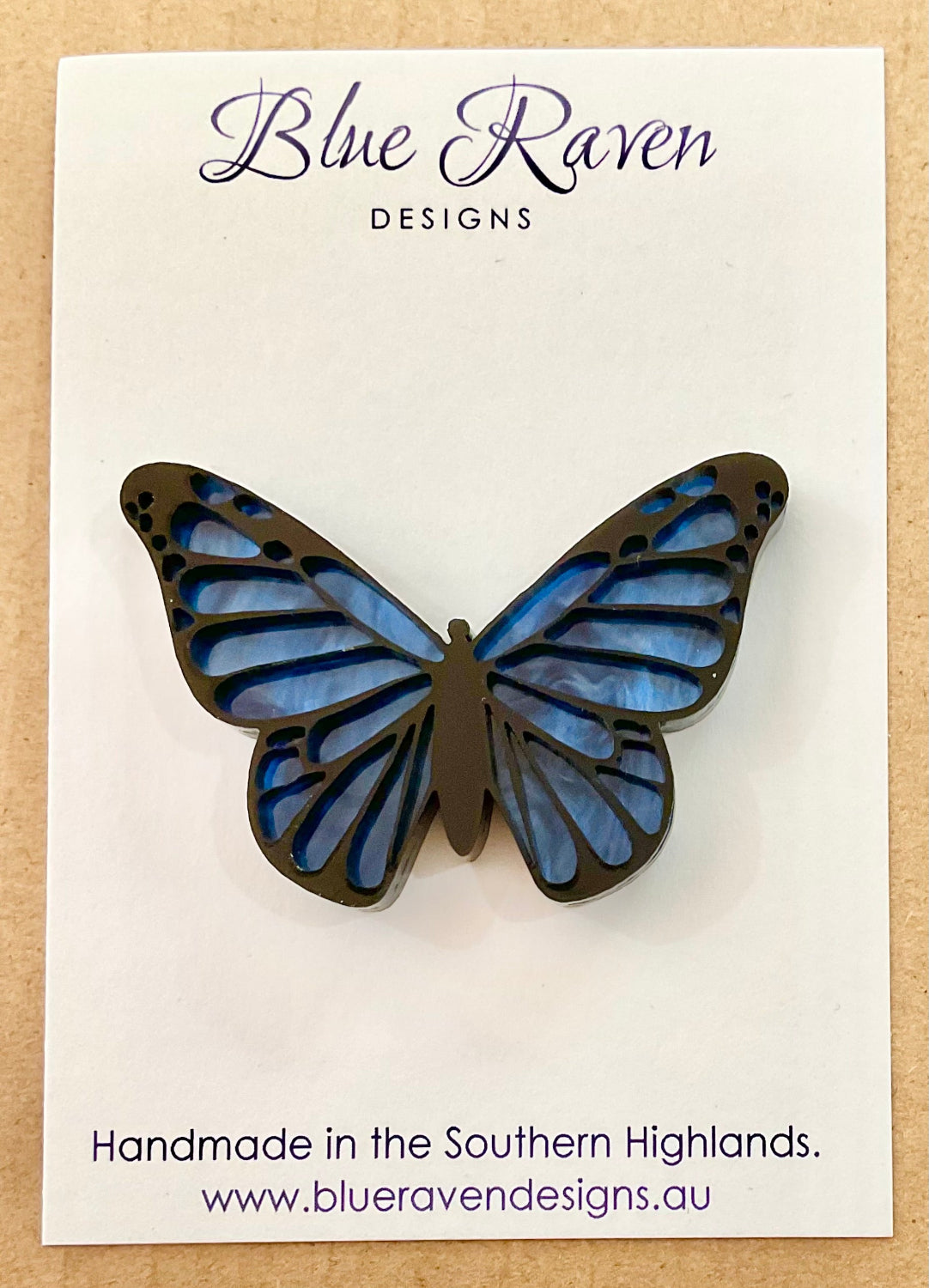 SAMPLE Butterfly Brooch | Blue Raven Designs Australia
