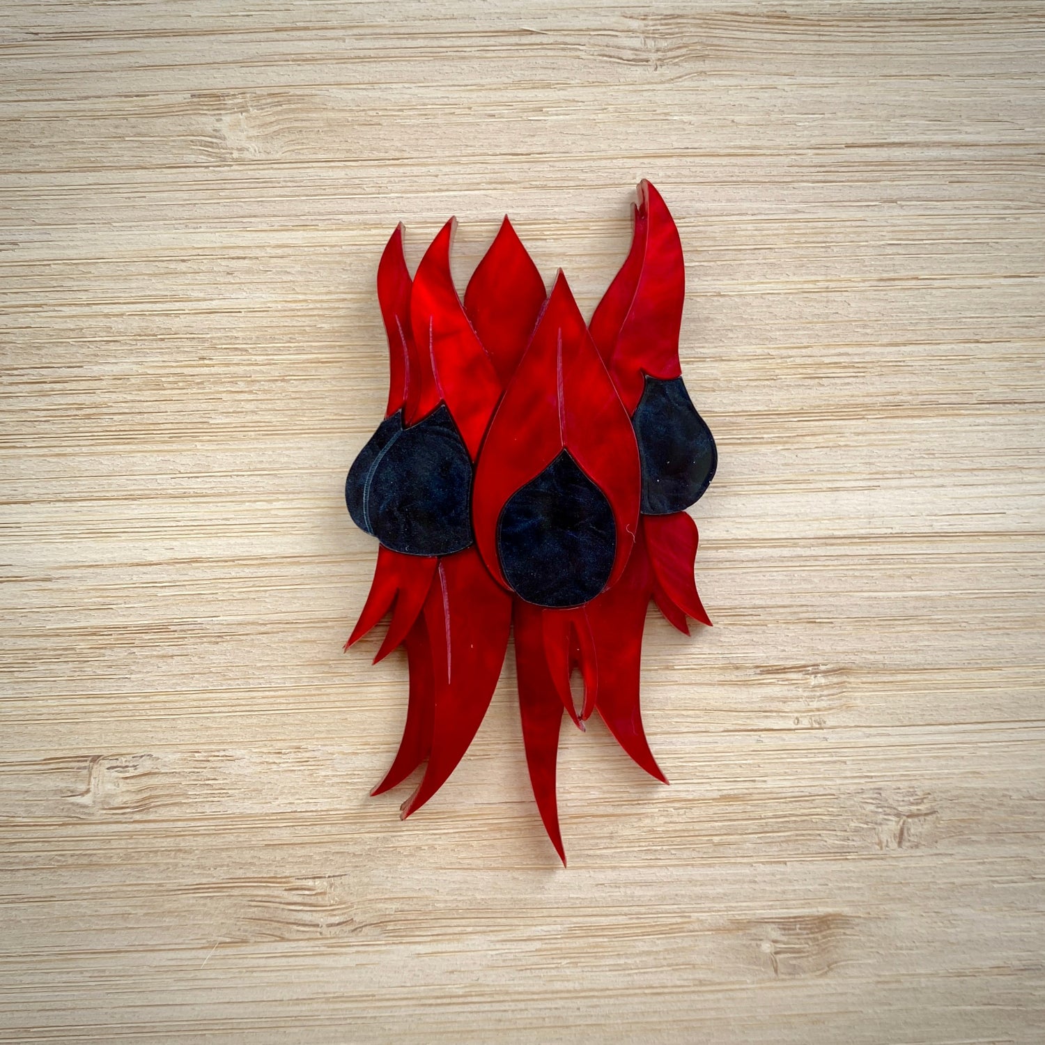 Sturt's Desert Pea brooch | Blue Raven Designs | Australian Made Jewellery